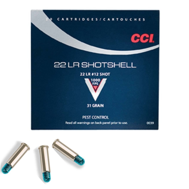 CCI Shotshell 22 LR 31 Grain #12 - 20 Rounds 39 at Glen's