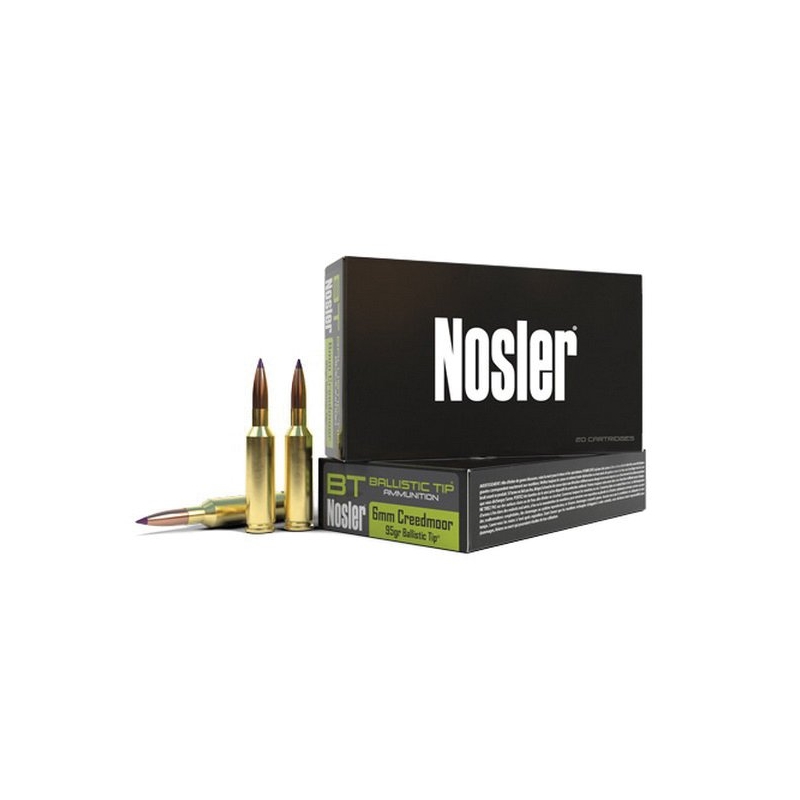 Nosler Ballistic Tip 6mm Creedmoor 95gr Ballistic Tip 20 Rounds at Glen's