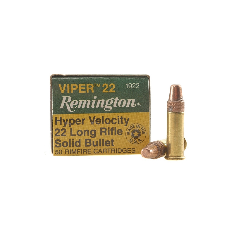Remington Viper Hyper Velocity 22 Long Rifle 36 Grain Plated Truncated ...