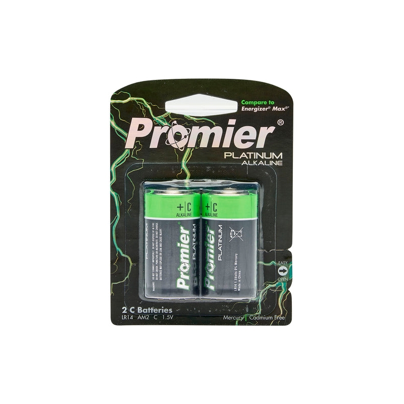 Promier C Platinum Alkaline Battery 2 Pack at Glen's