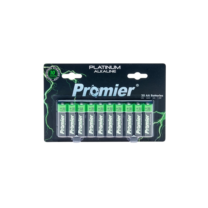 Promier AA Platinum Alkaline Battery 20 Pack at Glen's