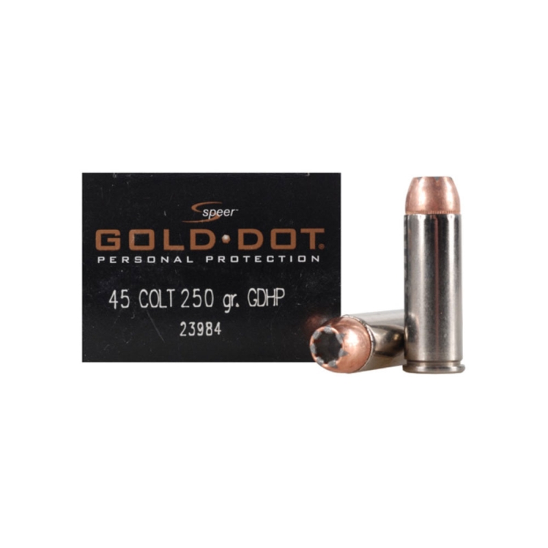 Speer Gold Dot 45 Colt 250 Grain Jacketed Hollow Point - 20 Rounds ...