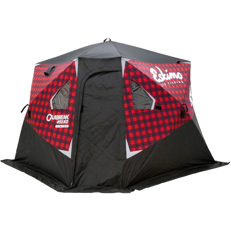Eskimo Outbreak 450XD Limited Edition Buffalo Plaid Ice House at Glen's