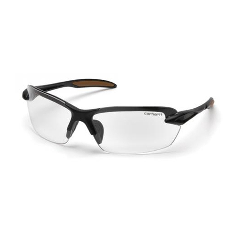 Carhartt Spokane Safety Glasses With Black Frame And Clear Lens At Glens