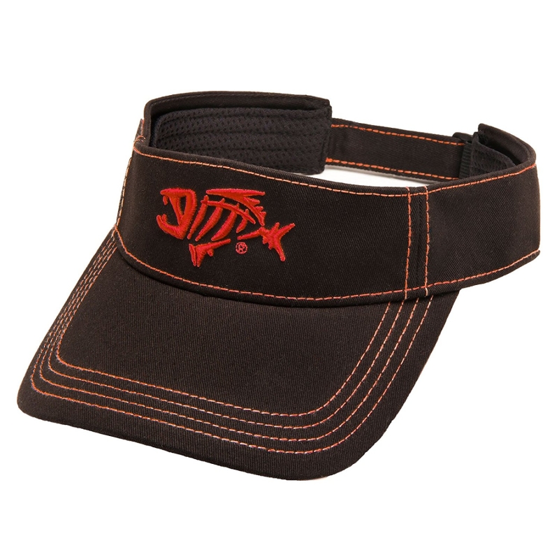 G. Loomis Skeleton Fish Visor - Black with Free Shipping