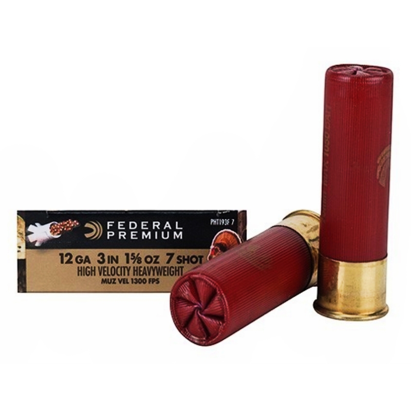 Federal Mag-Shok HV Turkey 12 Gauge 3" 1.625oz #7 Heavyweight Non-Toxic ...