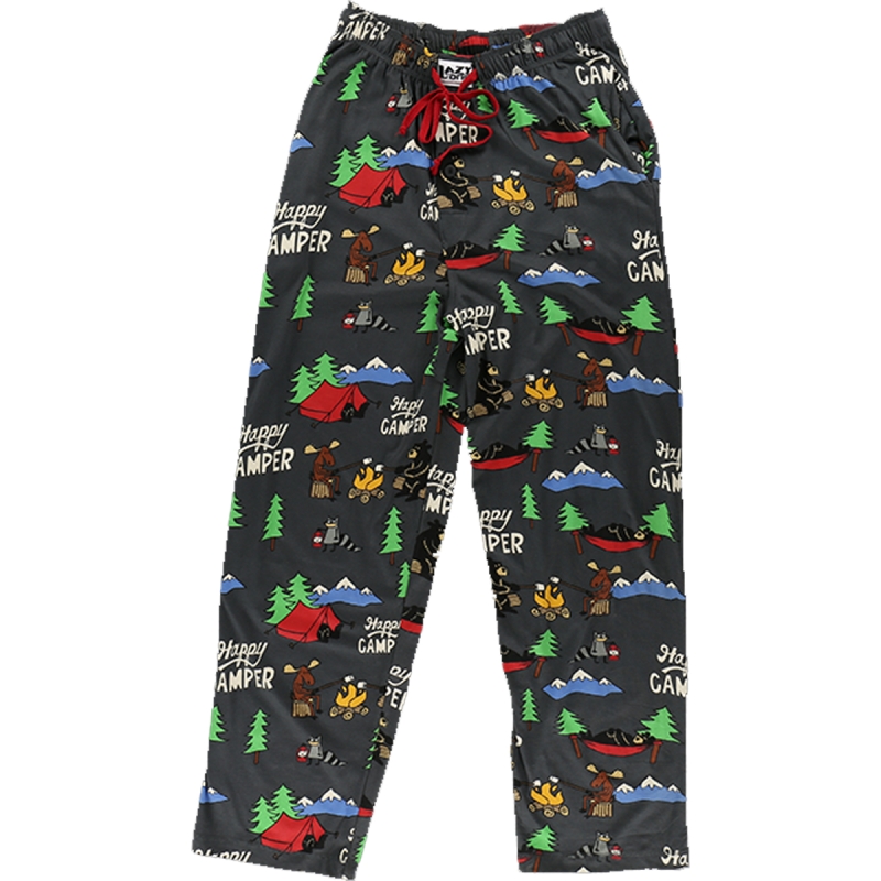 Lazy One Happy Camper Unisex PJ Pants with Free Shipping