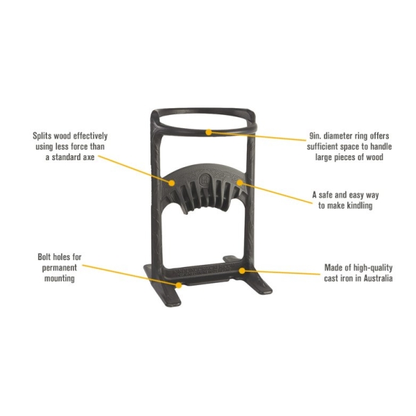 kindling splitter arm